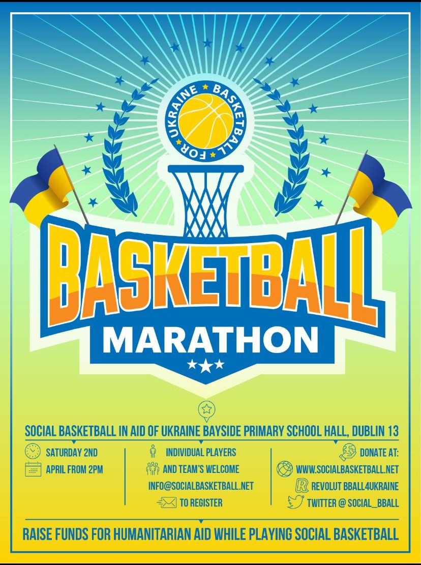 Basketball For Ukraine 2024 – Social Basketball Ireland